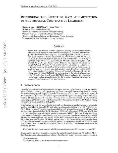 Pdf Rethinking The Effect Of Data Augmentation In Adversarial