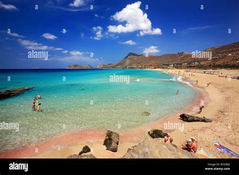 Falassarna Or Falasarna Beach On The Northwest Of Crete In Hania