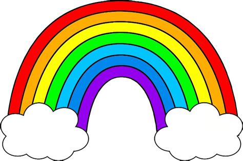 Rainbow Files For Silhouette Rainbow Clipart Rainbow