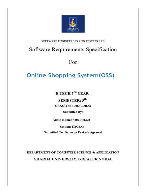 srs for software pdf online shopping operating system