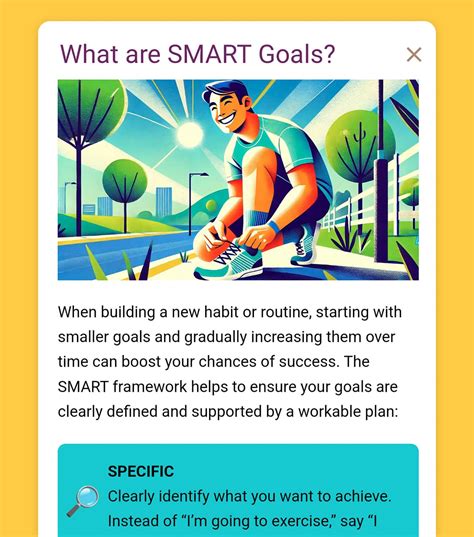 Smart Goals Infosheet Reflective