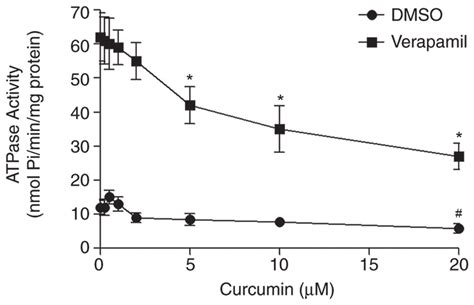 Effect Of Curcumin On Basal And Verapamil Stimulated Atpase Activity Of Download Scientific