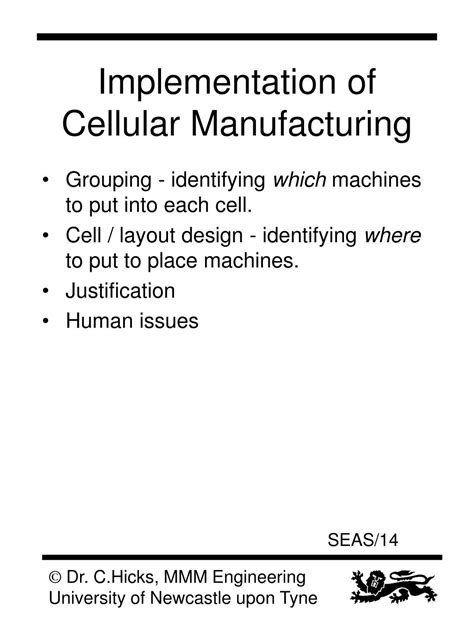 Ppt Cellular Manufacturing Powerpoint Presentation Free Download Id7096888