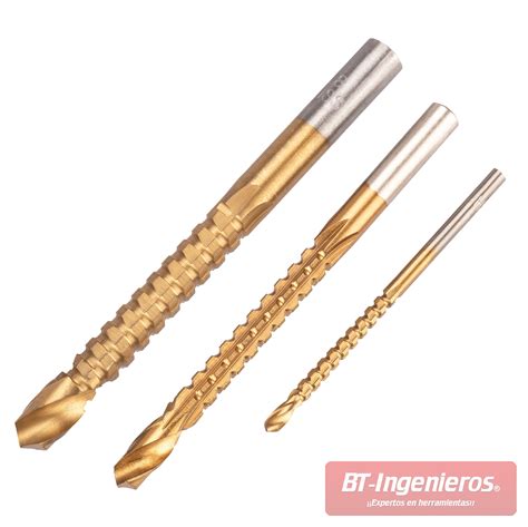 Juego De Brocas Escalonadas Brocas Fresadoras Para Taladro Acero HSS
