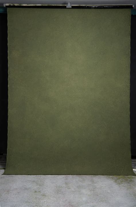 Olive Green Hand Painted Canvas Backdrop 180x270cm Soft Etsy