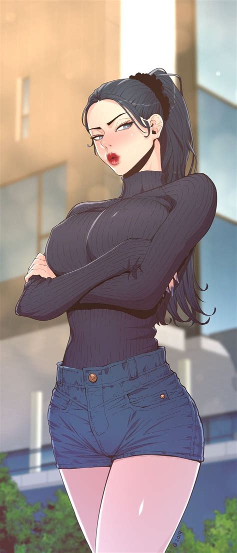 Color 1girl Arms Under Breasts Background Out Of Focus Black Hair
