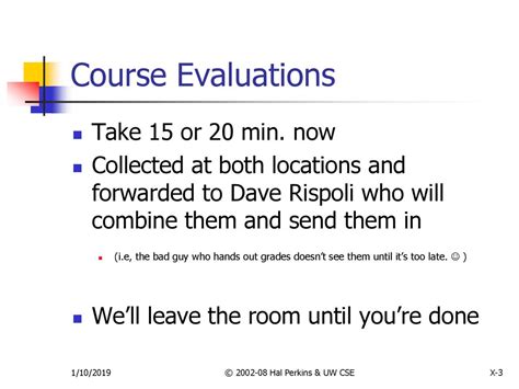 Last Lecture Hal Perkins Winter Ppt Download