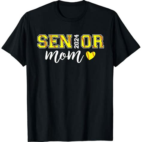 Senior Softball Mom Shirts Class Of 2024 Senior Mama 2024 T Shirt