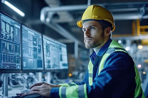 Engineers Monitoring And Controlling Industrial Processes With Scada