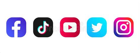 Facebook Instagram And Tik Tok Logos