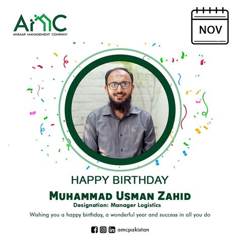 Ansaar Management Company Official Page On Linkedin Weareamc Workmate Birthday