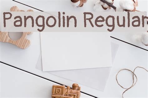 Pangolin Regular Font