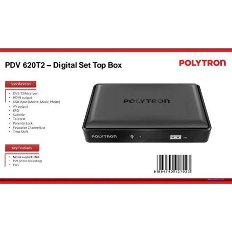 Jual SET TOP BOX Polytron Set Top Box Full HD Receiver TV Digital DVB T STB PDV T Di Seller