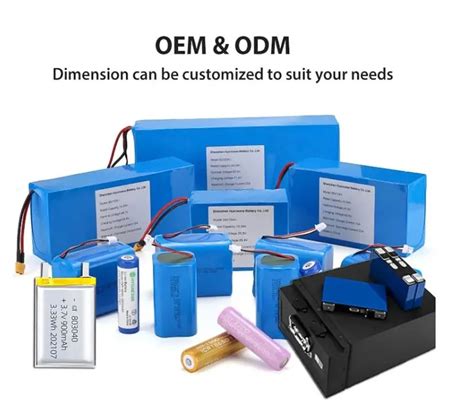 Customized 18650 Battery Lithium Ion Batteries Pack Li Ion 12v 36v 48v