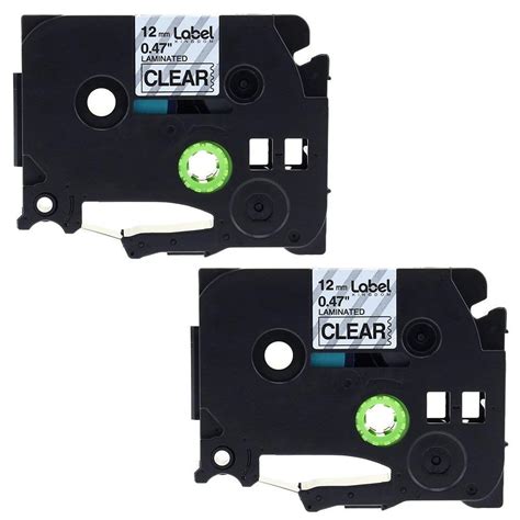 Label Kingdom 2 Pack Standard Laminated Label Tape Compatible For