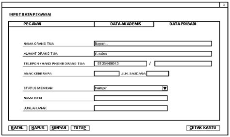 personal data tab master screen design download scientific diagram