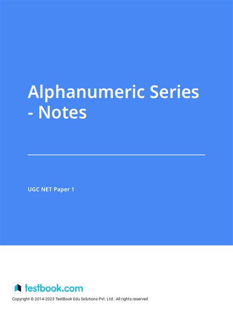 alphanumeric series notes pdf mathematics arithmetic