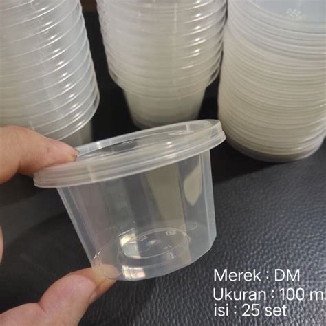 Jual Cup Puding 100ml Thinwall Slime Ice Cream Sambal Cup Tahan Panas