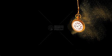 时光流逝黑金背景图片素材 正版创意图片400087696 摄图网