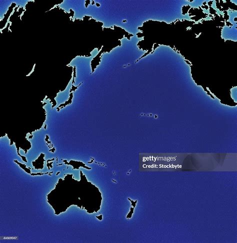 Blank Pacific Ocean Map