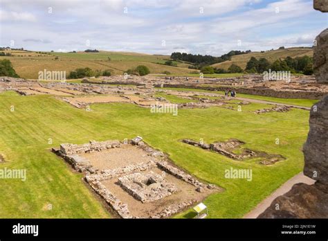 High View Vindolanda Historic Roman Site Consisting Of Fort And Village