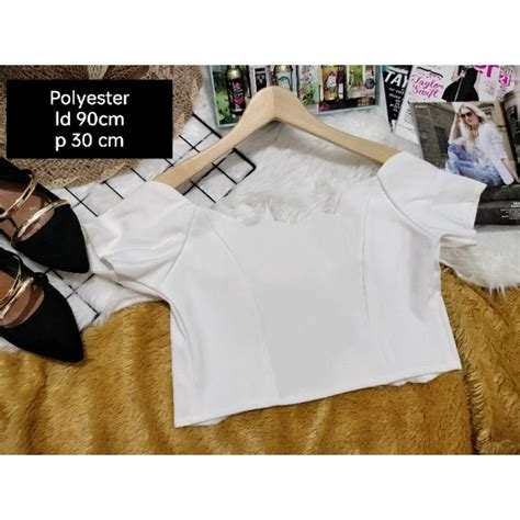 Jual Crop Top Putih Sexy Shopee Indonesia