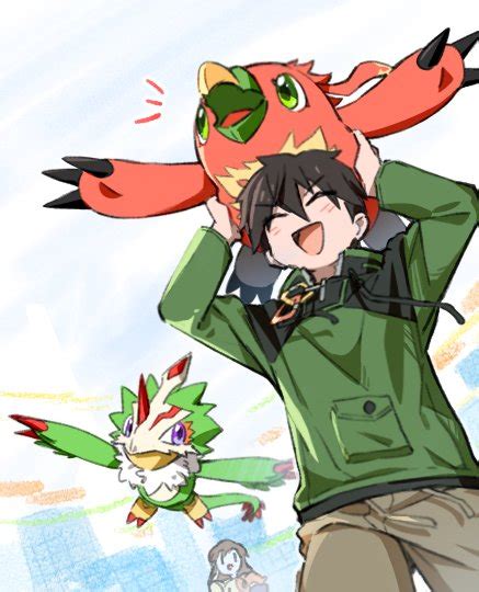 Pteromon Kinosaki Arisa Kazama Shoto And Muchomon Digimon And More Drawn By Digua