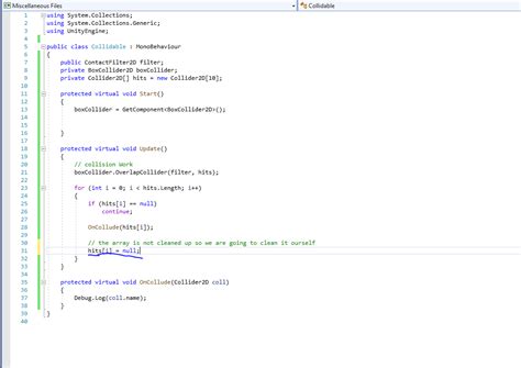 value cannot be null paramater name collider please help me fix this