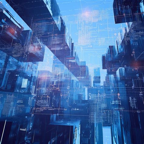 Photo Digital Cyberspace Illustrated With Interconnected Data Networks High Speed Transfers