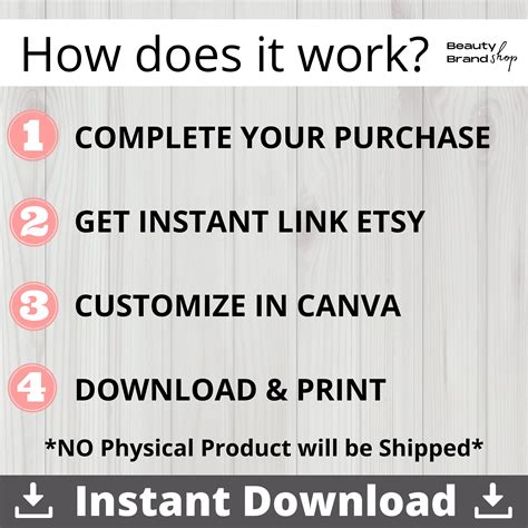 Printable Certificate Of Completion Template Beauty Course Etsy