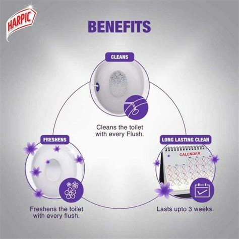 Harpic Hygienic Lavender Toilet Rim Block 26 G Jiomart