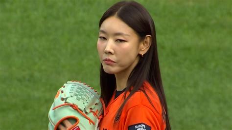 한화 2025913 시구 모델 한혜진 Tving