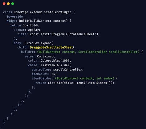 Draggablescrollablesheet In Flutter