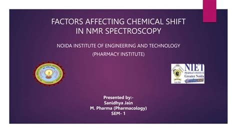 Factors Influencing Chemical Shift Ppt