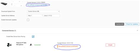 Tc8 And Ip Table Mic Are Not Being Upgraded With The Main Unit R Poly