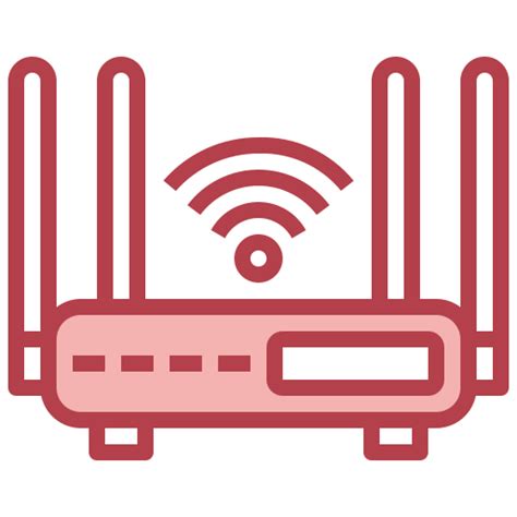 Wireless Router Surang Red Icon