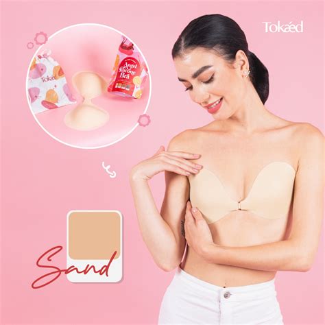 Jual Tokaed Angel Silicone Bra Front Clip Bra Cup A D Nipple