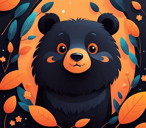 Cute Bear Illustration Free Download Ai Scribbles