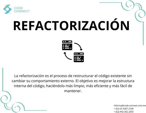 la refactorización es una práctica vital para mantener y mejorar la