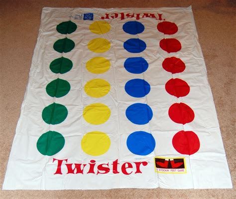 Twister Game Replacement Mat Milton Bradley Hasbro Contemporary