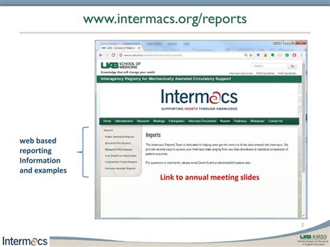 ryan cantor msph director of statistical reporting intermacs ppt