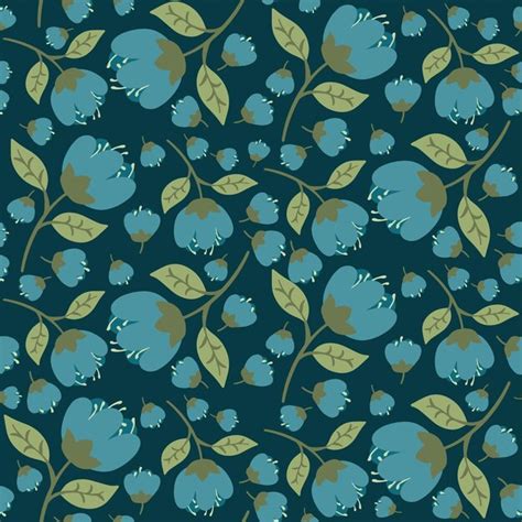 Premium Vector Floral Botanical Decorative Seamless Pattern Vector Design