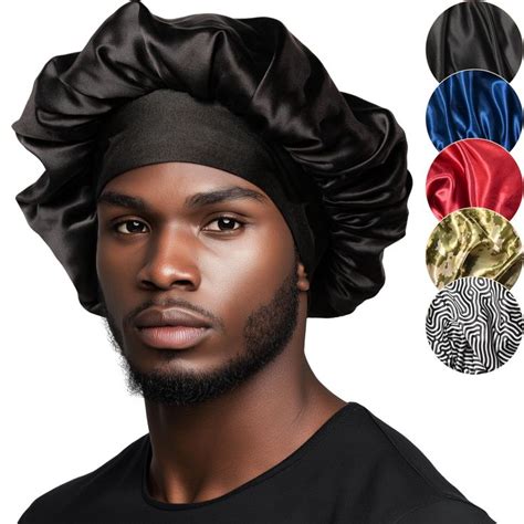 Niagara Satin Bonnet Men Bonnet For Sleeping Men Reversible Night Cap Mens Bonnet For
