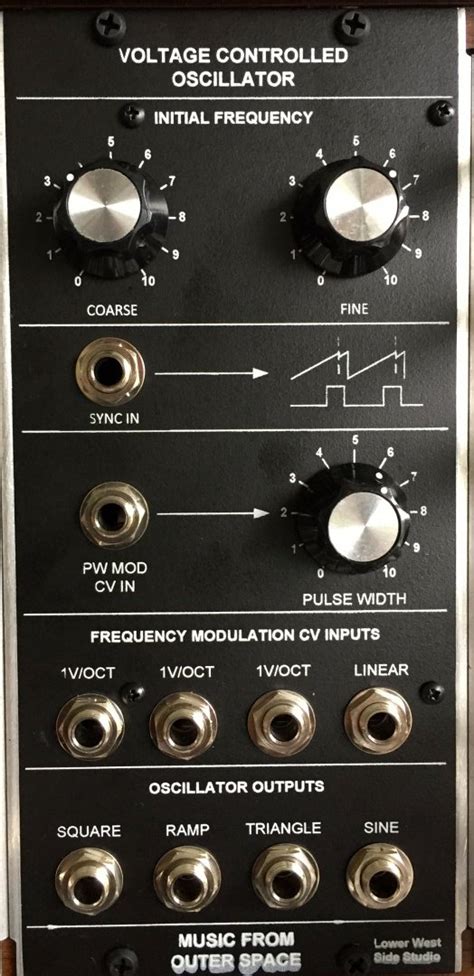 MFOS Voltage Controlled Oscillator MU Module On ModularGrid
