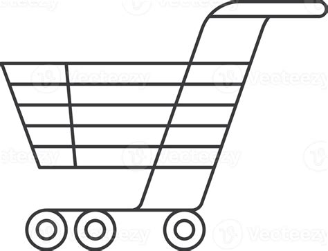 Shopping Cart Line Icon 27942963 Png