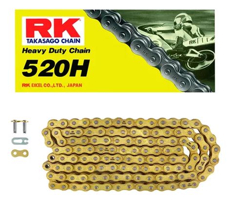 Cadena Rk 520 H X 120 Reforzada Bajaj Dominar 400 250 Dorada