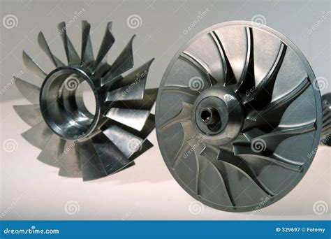 Precision Engineered Turbine Stock Image Image Of Tolerance Grey