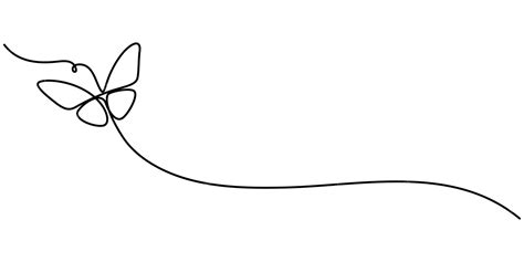 Premium Vector Butterfly In One Continuous Line Drawing Butterfly In
