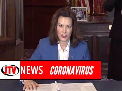 Gov Whitmer Announces Stay At Home Order Jtv Jackson