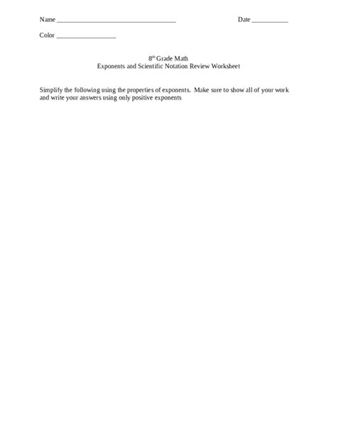 scientific notation definition rules examples and problems doc